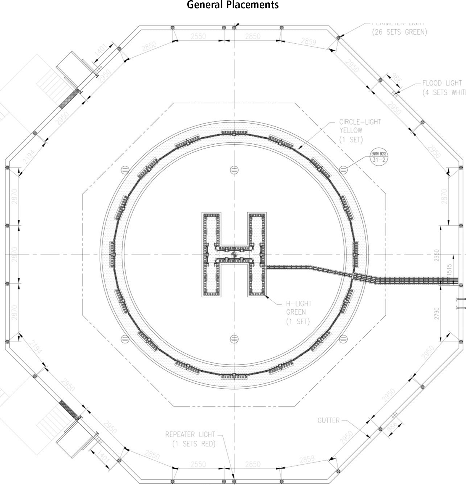 Q-TDPM Touchdown Circle Lighting - Flight Light Inc.