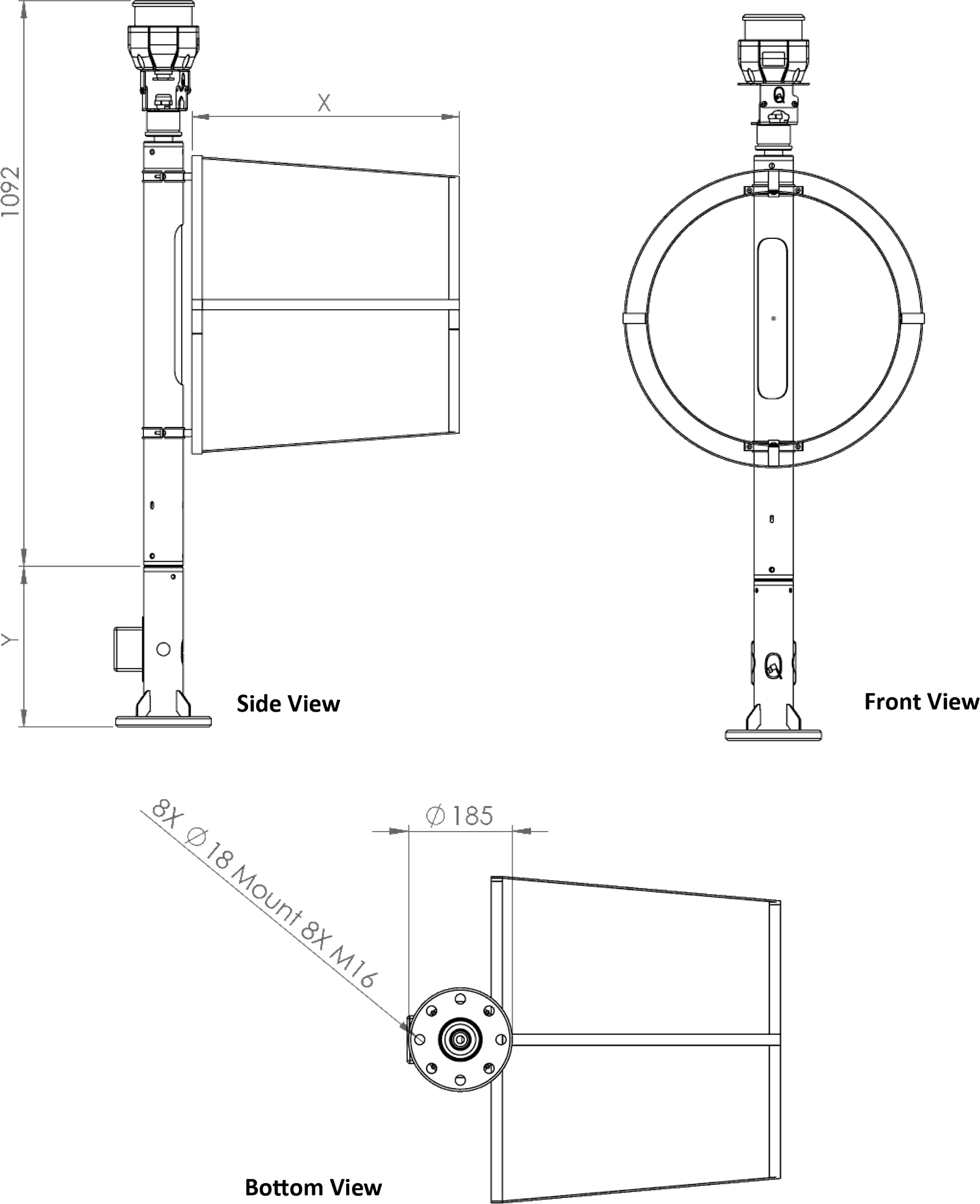 Q-Explosion Proof Wind Direction Indicator (WDI) - Flight Light Inc.
