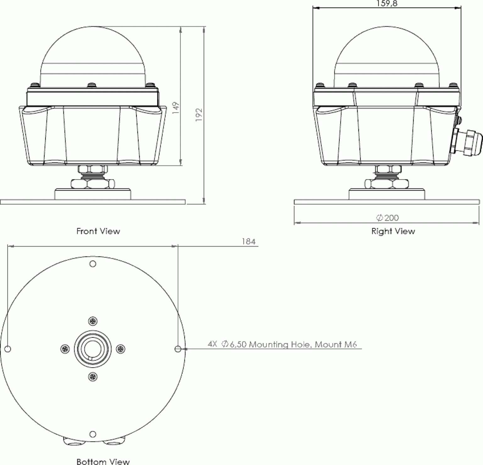 Q-Helipad Perimeter Light (TLOF) - Flight Light Inc.